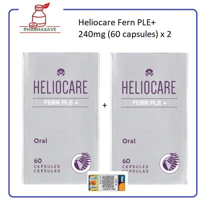 Heliocare Fern PLE+ 240mg (60 capsules) Twin Pack | Lazada