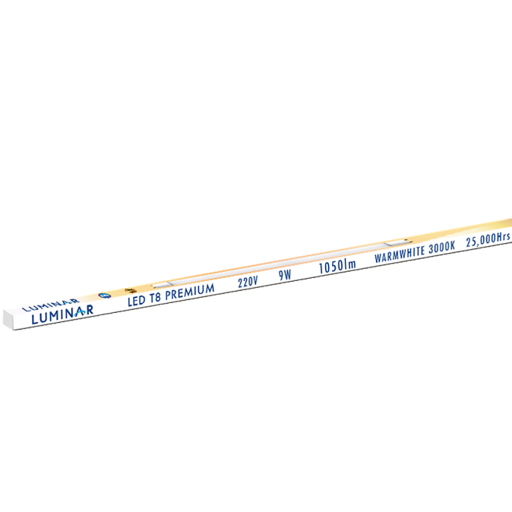 หลอด LED นีออน T8 9W LUMINAR 1050 lumen WARMWHITE | Lazada.co.th