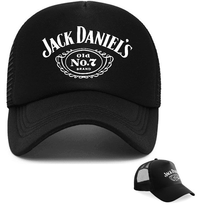 Jack Daniels No.7 Mesh Cap Trucker Cap Snap Back Baseball Cap For Men ...