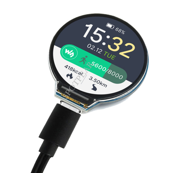 Raspberry Pi Pico Rp2040 Development Board Onboard 1.28inch Touch Lcd Display Screen ...