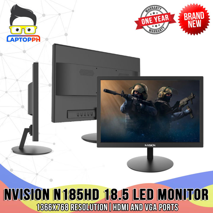 NVISION N185HD 18.5” Wide LED, GOOD FOR PERSONAL USE IN HOME/OFFICE ...