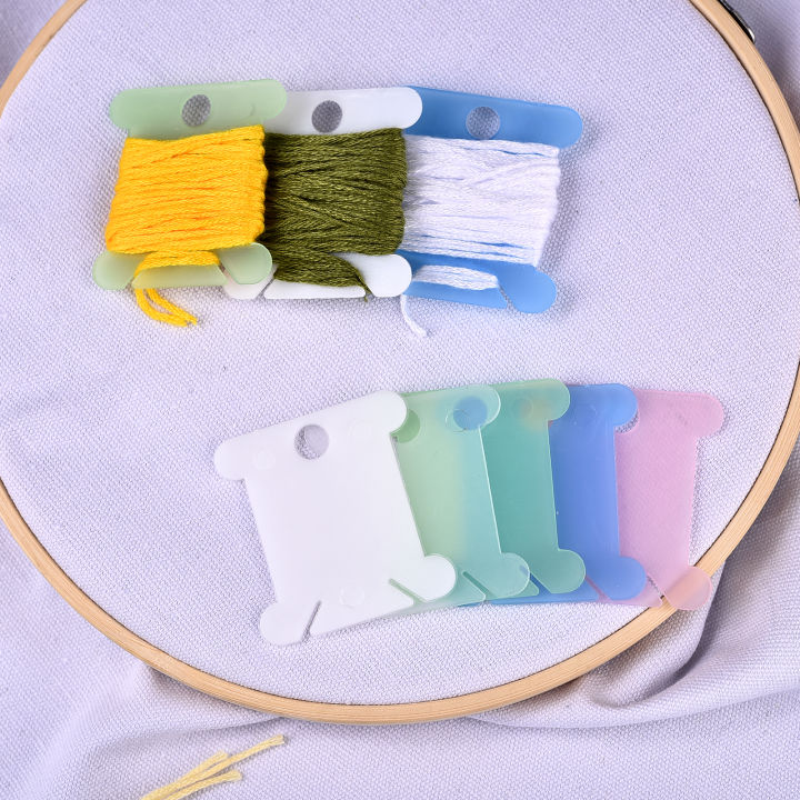20/50 Pieces Of Cross Stitch Plastic Winding Thread Board Embroidery ...