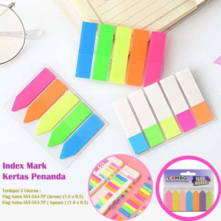 Pembatas Kertas Index Mark / Kertas Penanda Combo Warna | Lazada Indonesia
