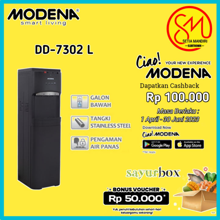 MODENA DD7302L Dispenser Air Galon Bawah DD 7302 L | Lazada Indonesia
