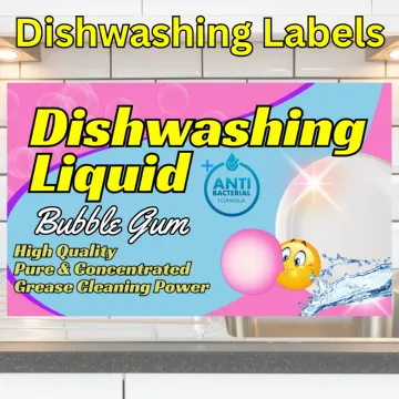 Sticker Label for Dishwashing Liquid Soap | Lazada PH