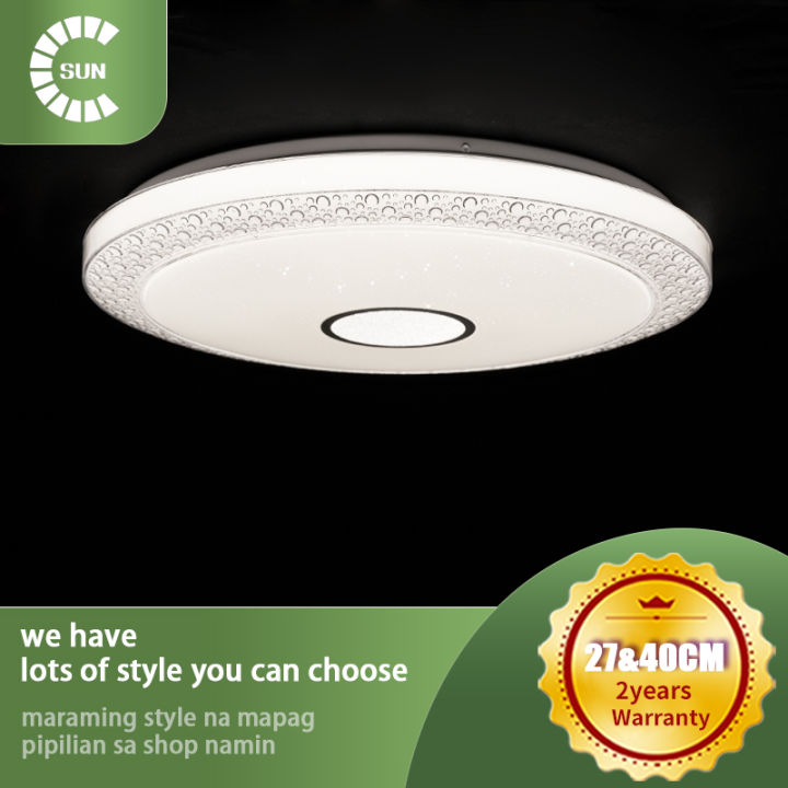 Modern LED Ceiling Light Ultra Thin Lamp Three color dimming For Living ...