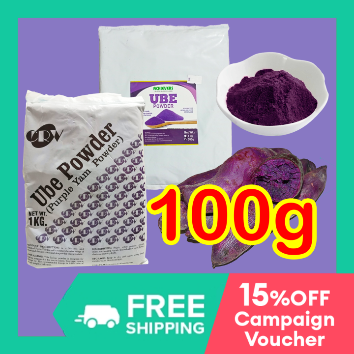 100g CRV / Achievers UBE POWDER FOR BAKING (for 1 kg flour) Ube ...