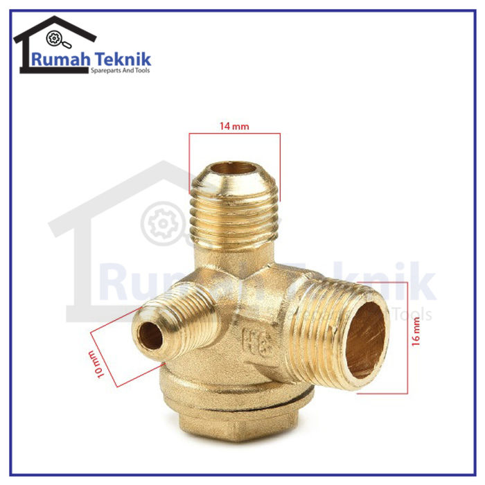 CHECK VALVE Katup Satu Arah Kompresor Angin Portable Oilless Silent 3/4 ...