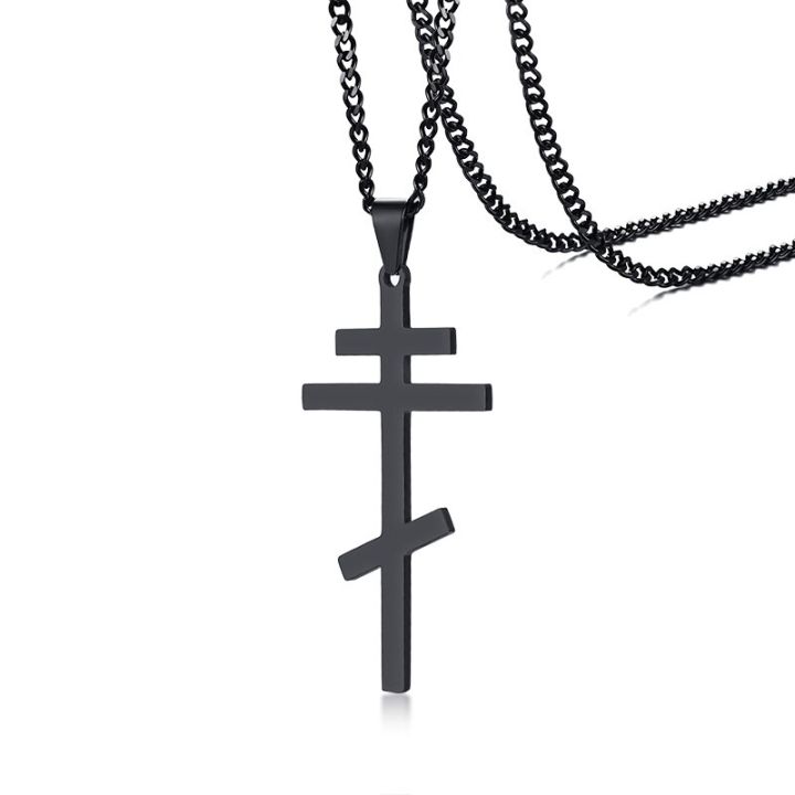 Christian Russian Orthodox Cross Pendant Necklace Prayer Big Pendant ...