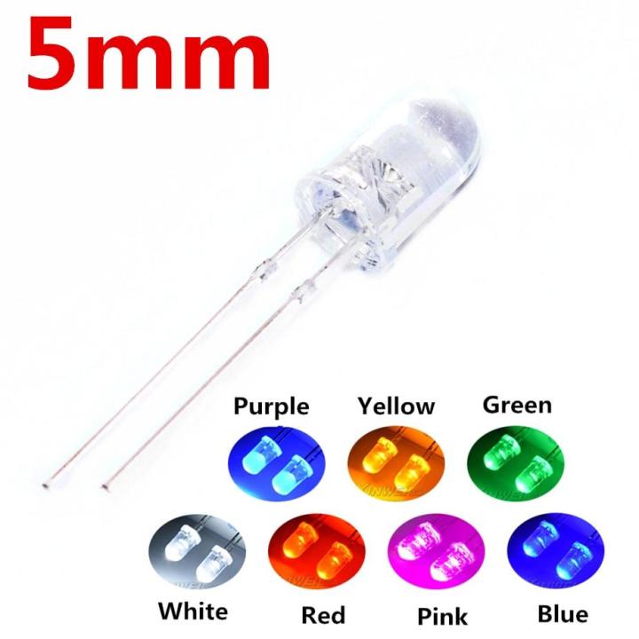 100pcs Super Bright 5mm Round UV/ Purple Led Emitting Diode F5 LED light for DIY lights | Lazada