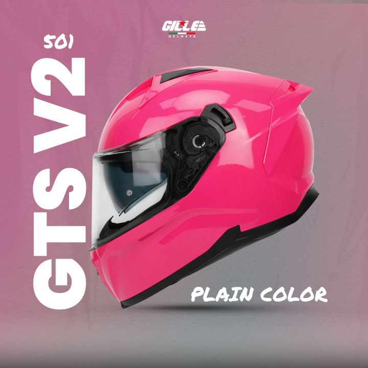 Gille Helmet Z-501 GTS V2 PLAIN Motorcycle Helmets Full Face Dual Visor ...