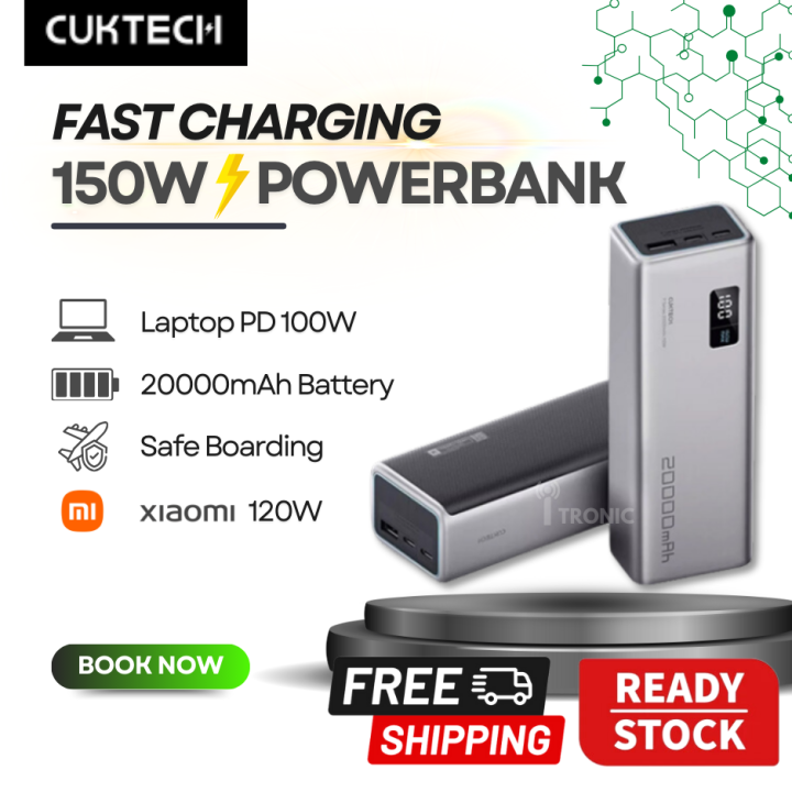 ITRONIC CukTech 150W 20000mAh Powerbank PB200P No.15 P Series Xiaomi 120W Fast Charging ...
