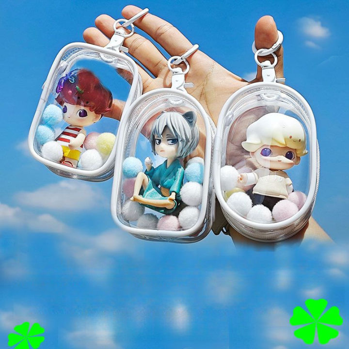 Pop Mart กระเป๋าเคสใส สําหรับใส่พวงกุญแจ ตุ๊กตา-กระเป๋าแคปซูลปิด แบบ ...