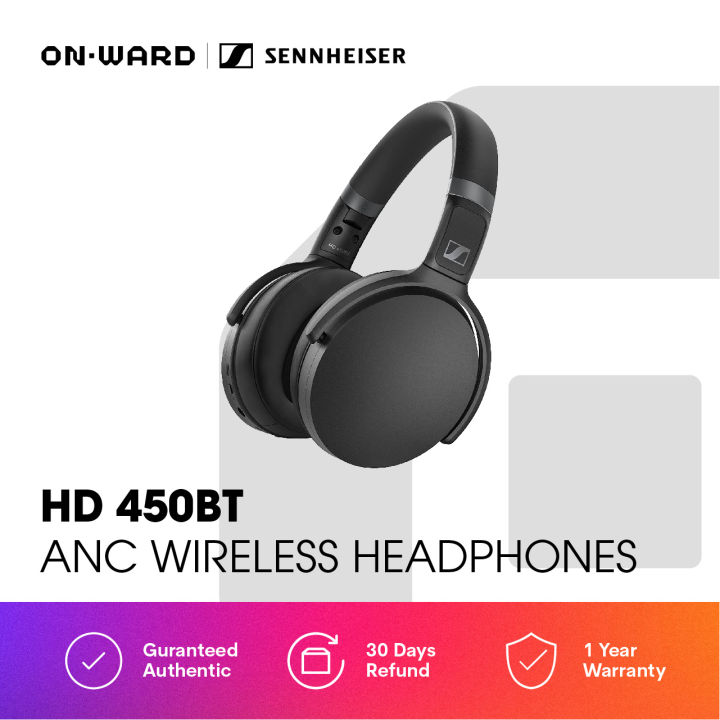 Sennheiser HD 450BT Bluetooth Wireless Headphones with Active Noise Cancelling | Lazada PH