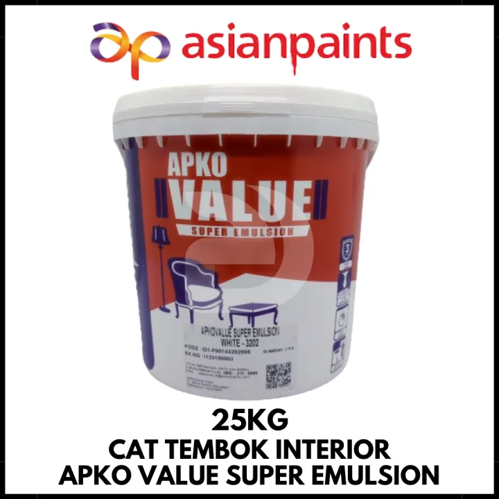 Cat Tembok Interior Apko Value Asian Paints Pail 25Kg | Lazada Indonesia