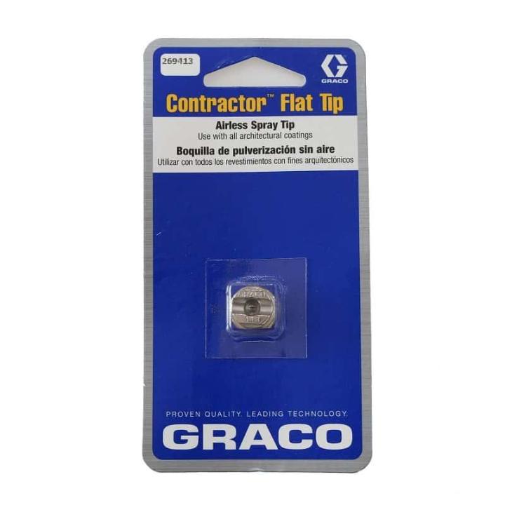 Graco Contractor Flat Airless Spray Tip. Max.WP - 5000psi (345 bar ...
