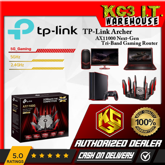 TP-Link Archer Ax11000 Next-Gen Tri-Band Gaming Router | Lazada PH