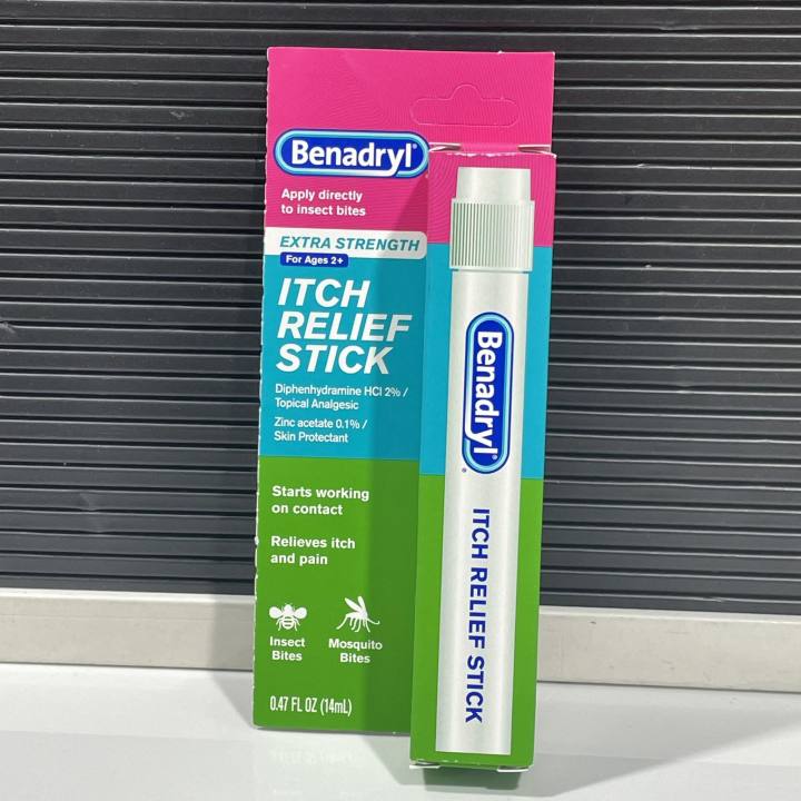 Benadryl Extra Strength Itch Relief Stick, for Insect and Mosquito ...
