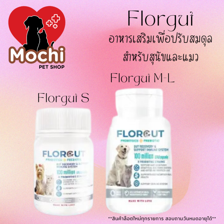 ฟลอกัท อาหารเสริมโพรไบโอติกส์ พรีไบโอติก และโปรตีน ฟลอกัท สำหรับสุนัข ...