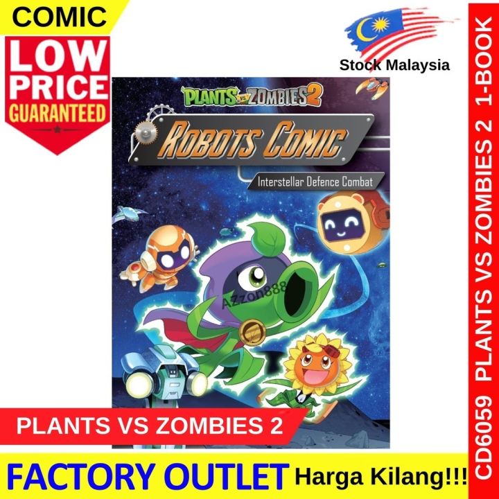 Plants Vs Zombies 2 - Dinosaur/Robots Comic (English ) x1BOOK | Lazada