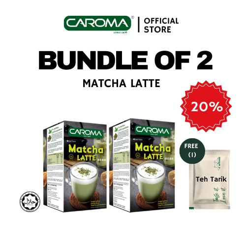 [CAROMA] Twin x 2 Packs / Imported Premium Japan Instant Matcha Latte ...