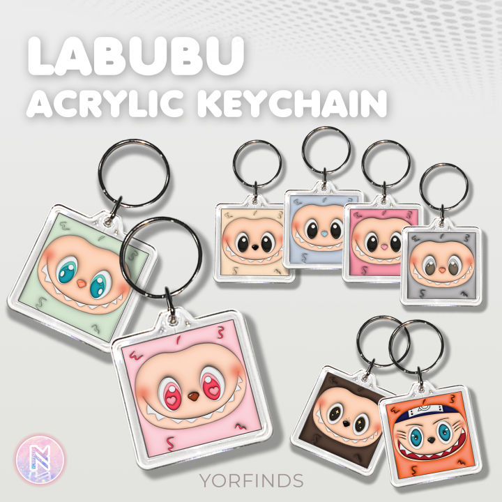 LABUBU ACRYLIC KEYCHAIN Back to Back Picture | Lazada PH