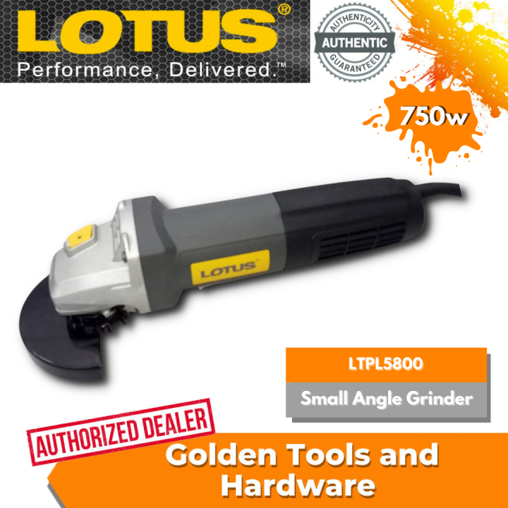LOTUS LTSG7500T Small Angle Grinder 750W [GOLDEN | LPT] | Lazada PH