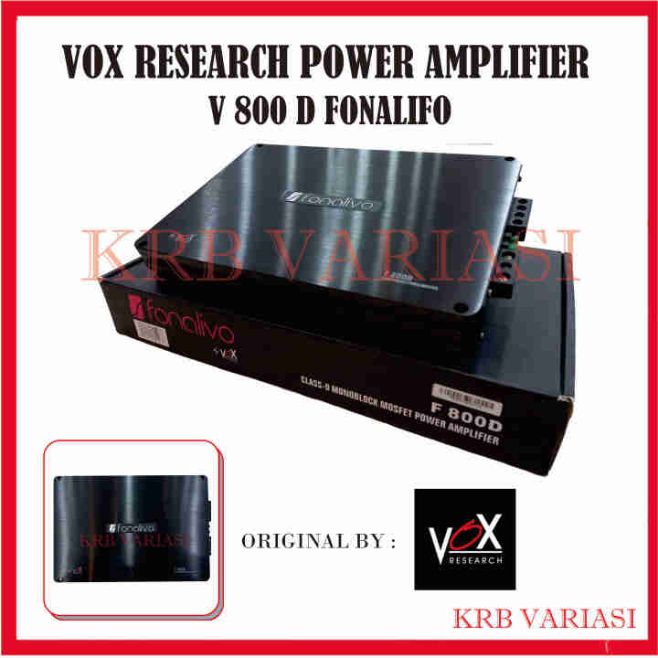 Power Amplifier VOX FONALIVO Series F 800 D / Power Mobil VOX Fonalivo ...