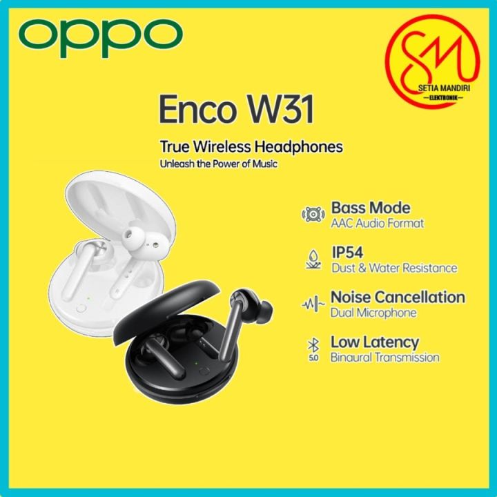 OPPO BUDS ENCO W31 TRUE WIRELESS EARPHONE IP54 NOISE CANCELLING LOW ...