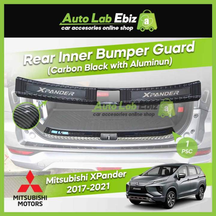 Mitsubishi Xpander 2017-2021 Rear Inner Bumper Guard Protector Aluminum ...