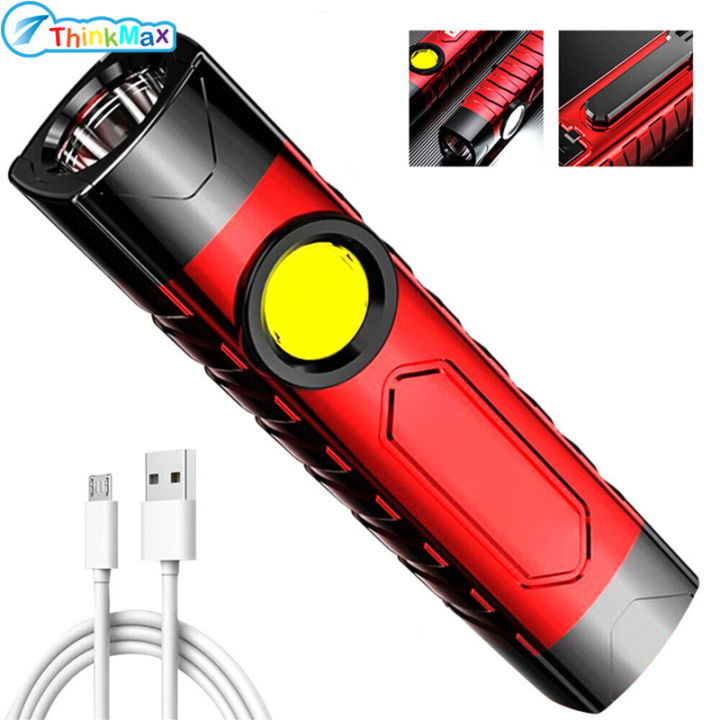 Portable Mini Cob Flashlight 1000 Lumens Super Bright Outdoor ...