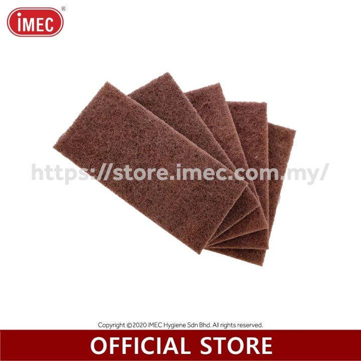 IMEC 410 Heavy Duty Cleaning Pad, 5pcs/box, Brown | Lazada
