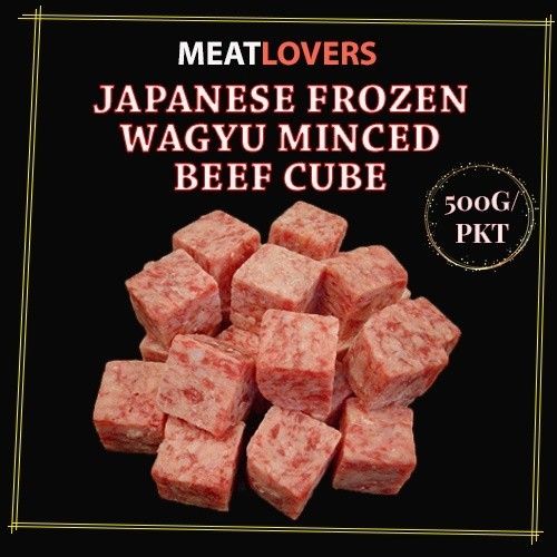 [MEATLOVERS] Japanese Frozen Wagyu Minced Beef Cube 500g | Lazada Singapore