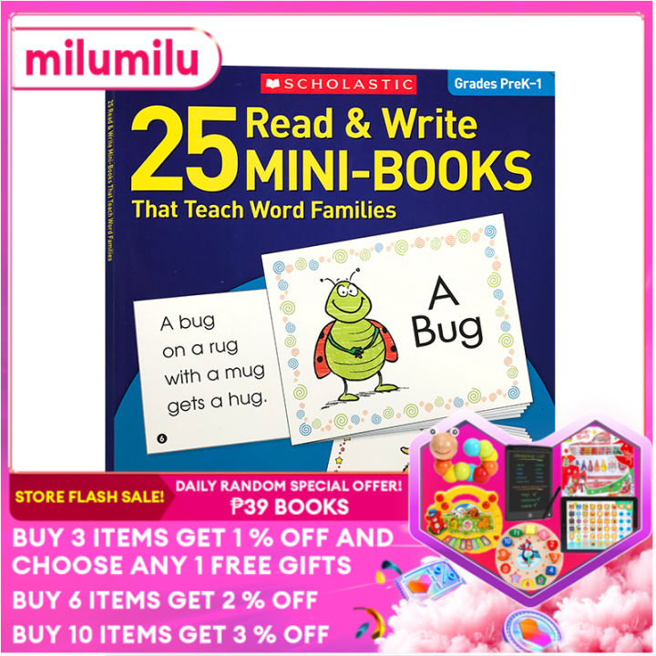 milu Picture Book Exercise Book Read and Write Mini-Books That Teach ...