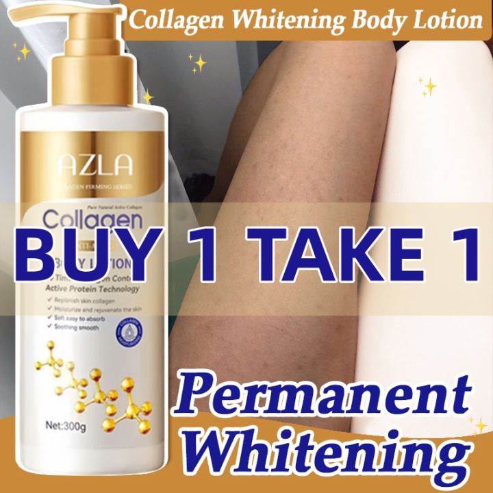 【BUY 1 TAKE 1 】AZLA Collagen Whitening Body Lotion 300ML Just 3 Days ...