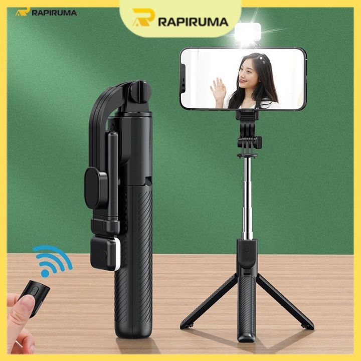 Tongsis Selfie Tripod Lampu LED Bluetooth 4 In 1 dengan remote control ...
