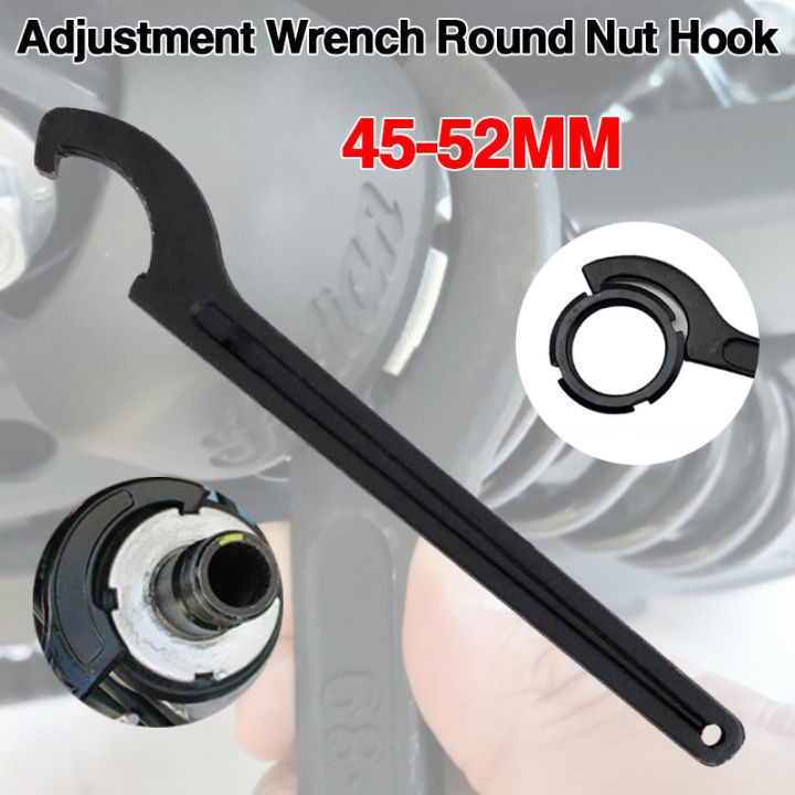45-52mm Crescent Hook Head Round Nut Spanner Hand Tool Stainless Steel ...