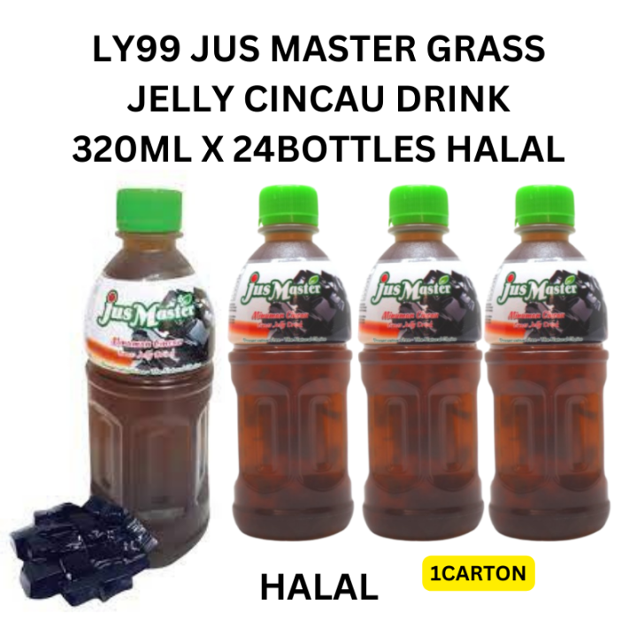 LY99 JUS MASTER GRASS JELLY CINCAU DRINK 320ML X 24BOTTLES HALAL | Lazada