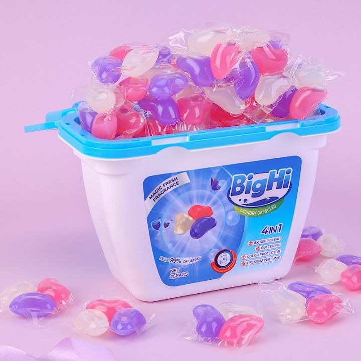 Bighi Laundry Capsules Detergent Liquid pods For Hands And Washing ...