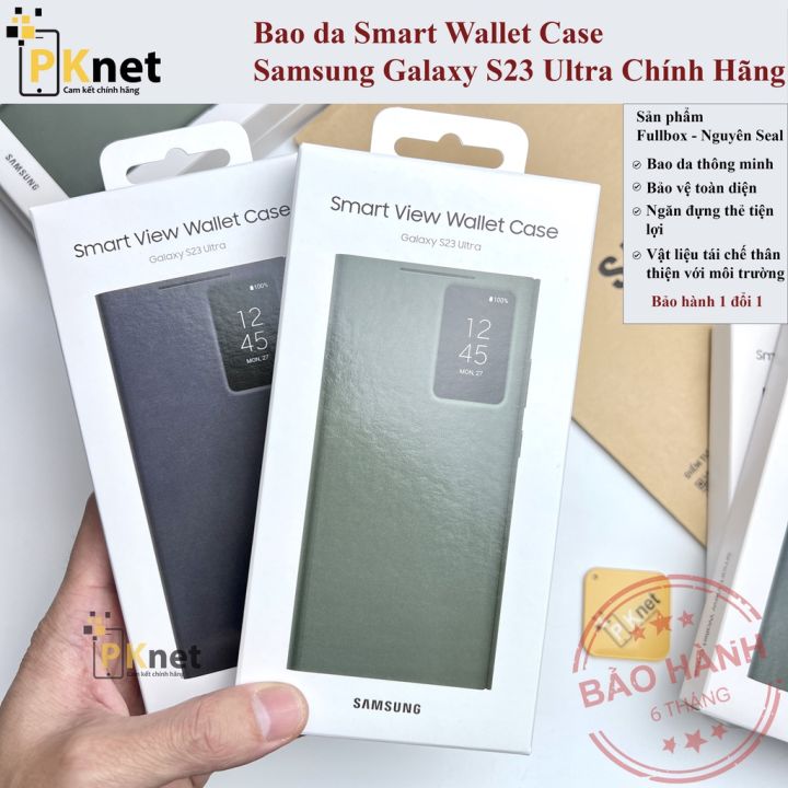 Bao da Samsung S23 Ultra Smart View Wallet Case Chính hãng Fullbox ...
