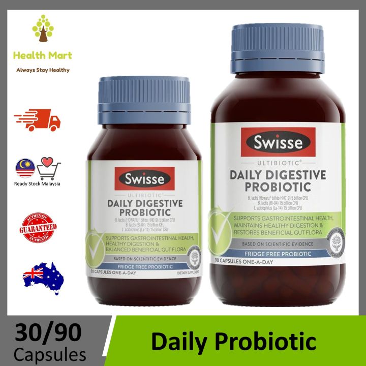 SWISSE Ultibiotic Daily Digestive Probiotic (30 / 90 Capsules) | Lazada