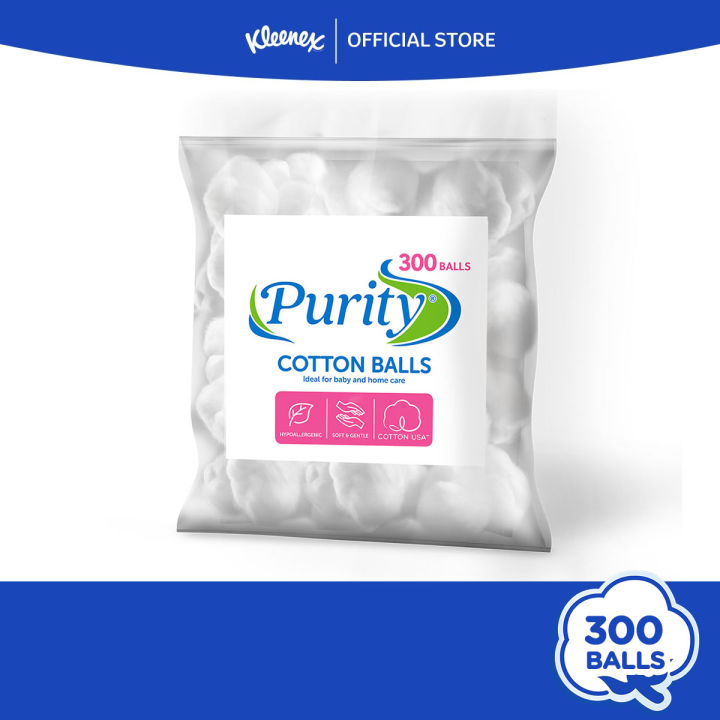 Purity Cotton Balls 300s x 1 pack | Lazada PH