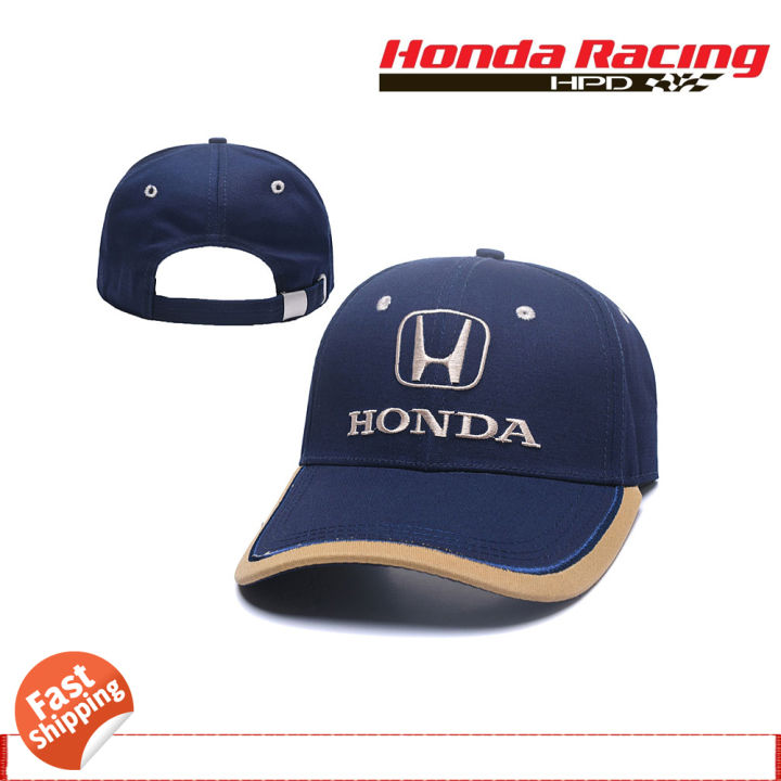 Honda Racing Team Cap Curved Brim Hat Baseball Cap | Lazada Singapore