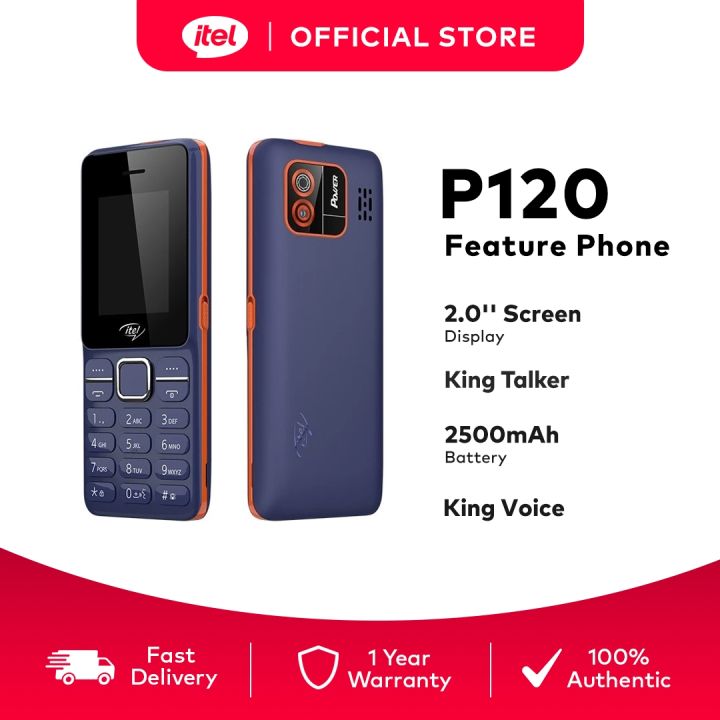 Itel Power120 Cellphone Dual Sim Original (Keypad) 2" Screen KingVioce ...