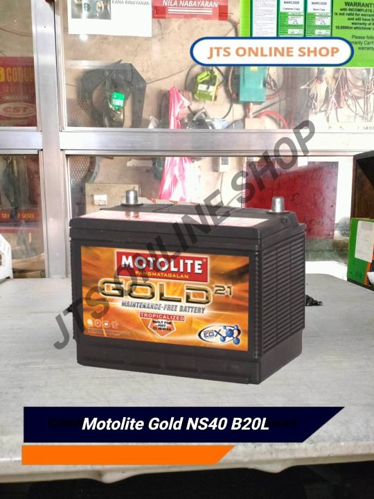 Motolite Gold NS40 B20L / NS40R B20R / NS60 B24L / NS60R B24R / 1SM ...