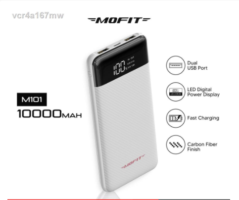 Original Mofit M101 10000mAh Lightweight Power Bank with LED Digital ...