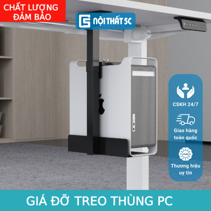 Giá treo CPU gắn bàn chịu lực, Kệ đỡ cây máy tính gắn bàn chất liệu ...