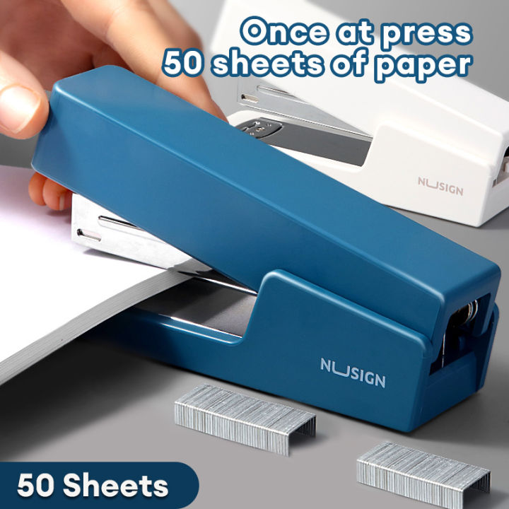 Nusign by Deli Stapler Effortless stapler heavy duty Stapler Metal Pull ...