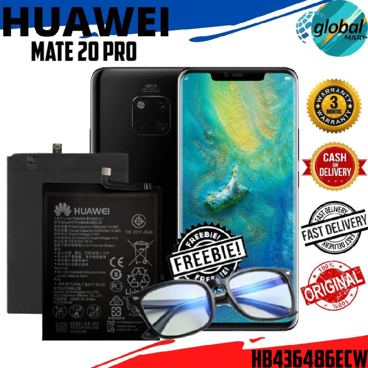 Huawei Mate 20 Pro Battery Original Model HB436486ECW Capacity (4000mAh) with Free Anti ...