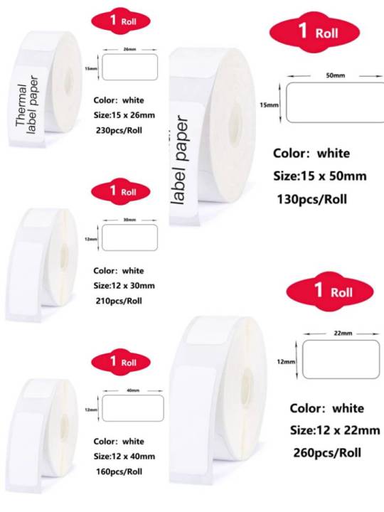 Niimbot D11 Portable Label Printer Thermal calbe label maker tape ...